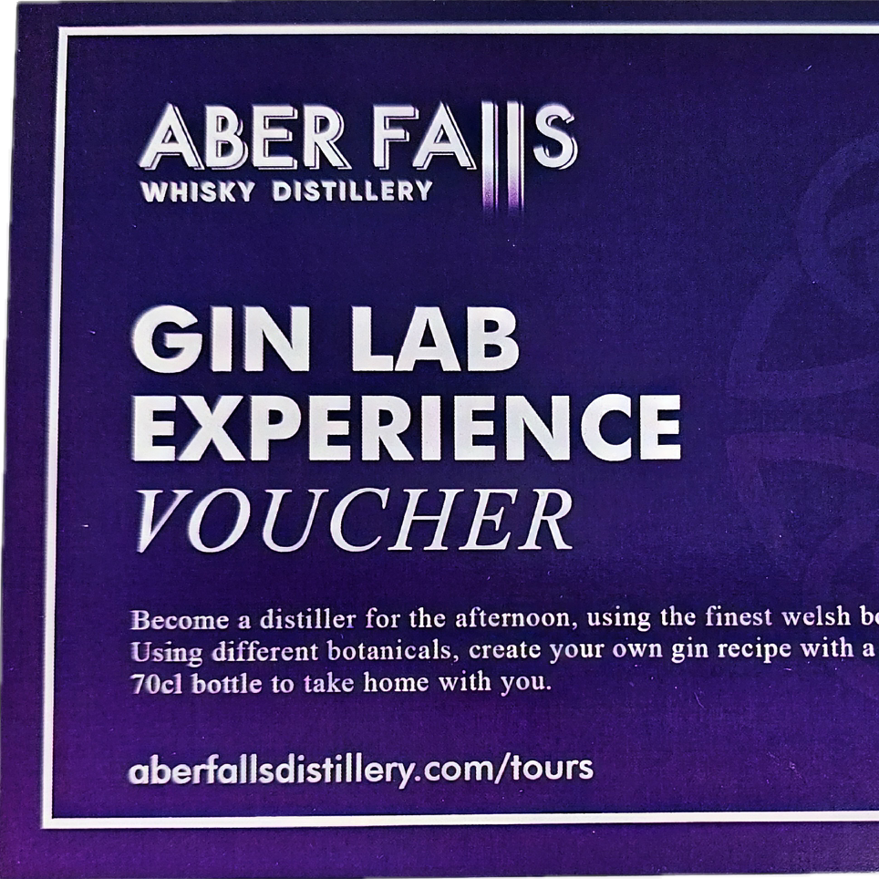 GIFT VOUCHER FOR GIN LAB EXPERIENCE – Aber Falls Distillery